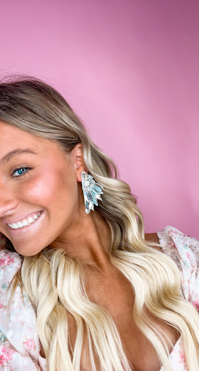 Teardrop Wing Earrings – Love Shop Blush